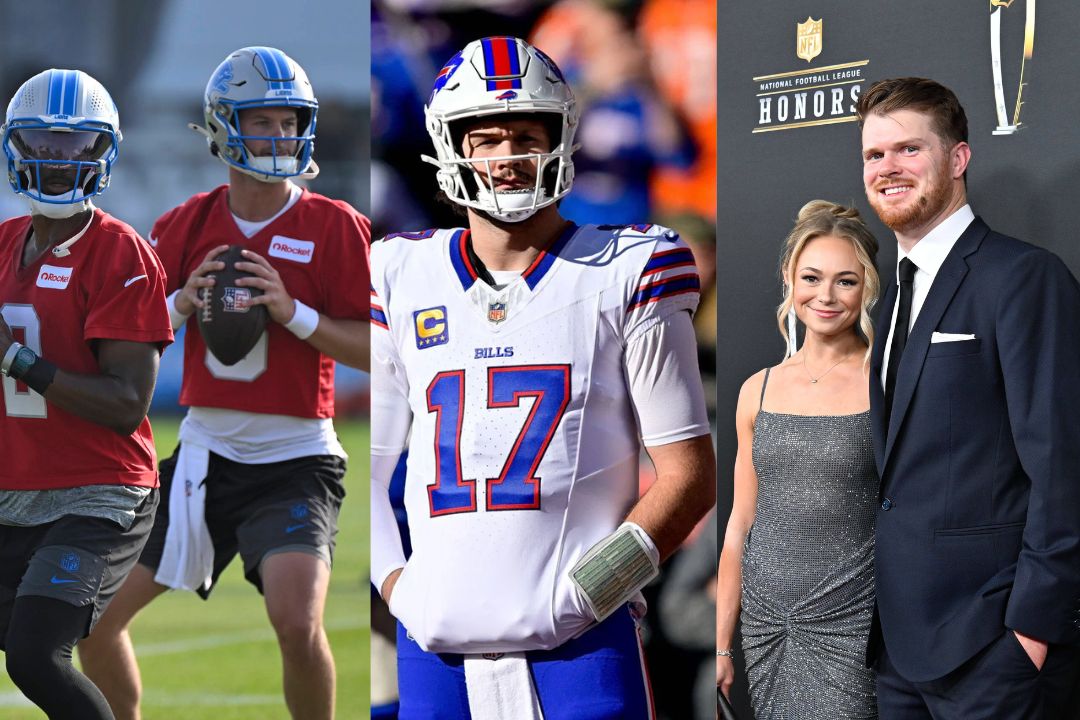 Ex-Lions QB Spotted With Josh Allen at Sam Darnold & Katie Hoofnagle ...