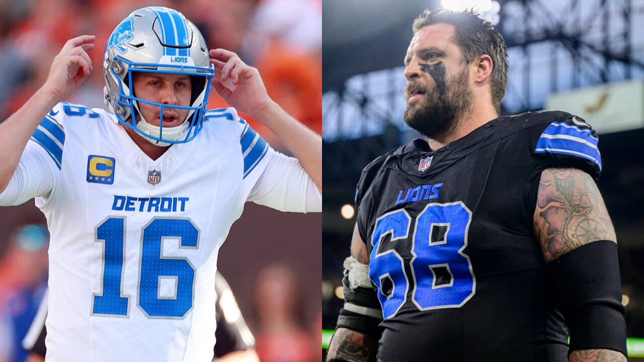 Jared Goff Breaks Silence On Taylor Decker's Exit Weeks After His ...